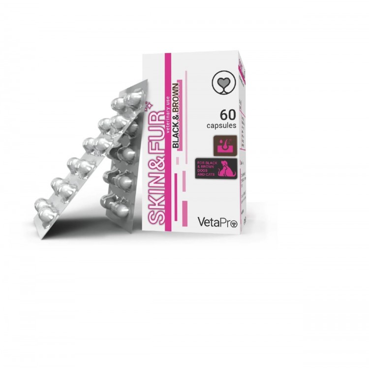 VATAPRO SKIN&FUR BLACK&BROWN (60 kapsuli)